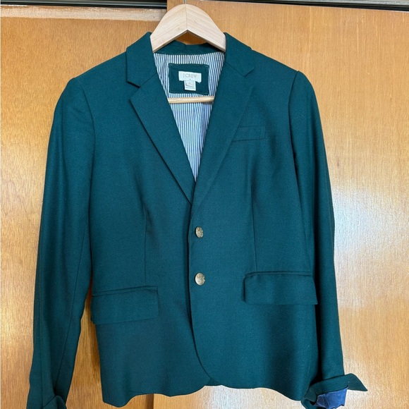 J. Crew | Jackets & Coats | J Crew Womens Teal Blazer | Poshmark